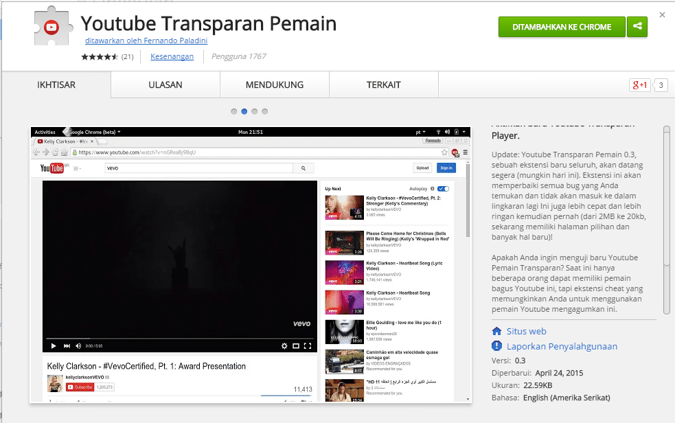 Youtube Transparent Player | JalanTikus