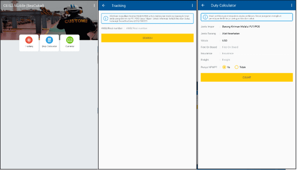 CEISA Mobile - Aplikasi Beacukai | JalanTikus