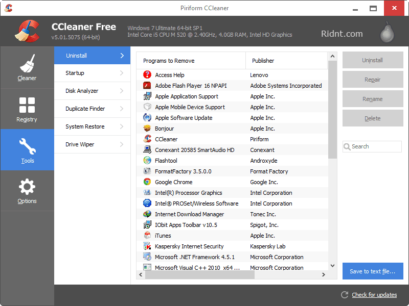 CCleaner | JalanTikus