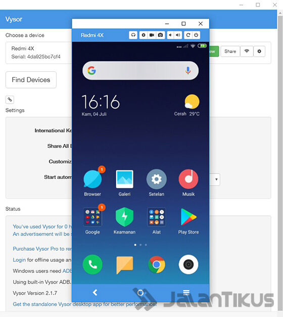 Cara Menampilkan Layar HP ke Laptop dengan USB dan WiFi | JalanTikus