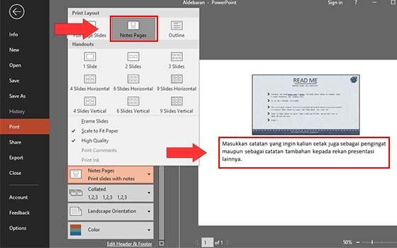 Cara Print Power Point 2/4/6/9 Slide atau Full Kertas | JalanTikus