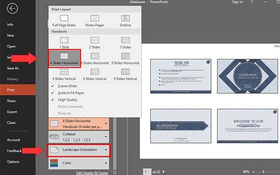 Cara Print Power Point 2/4/6/9 Slide atau Full Kertas | JalanTikus