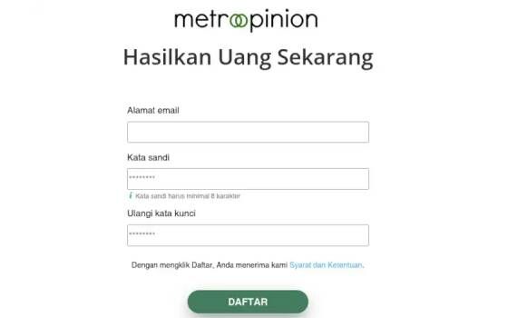 Cara Mendapatkan Uang dari MetroOpinion, Terbukti Membayar? | JalanTikus