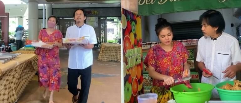 Potret Epy Kusnandar dan Istri Kompak Jualan Takjil, Pembeli pada ... Potret Epy Kusnandar dan Istri Kompak Jualan Takjil, Pembeli pada ...