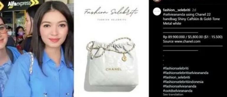 Selvi Ananda dan Jennie Blackpink Punya Tas Chanel yang Sama, Harganya ...